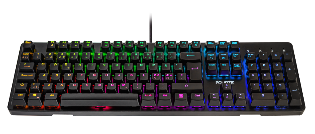 FOURZE GK130 mekanisk gaming tastatur med RGB - Køb her
