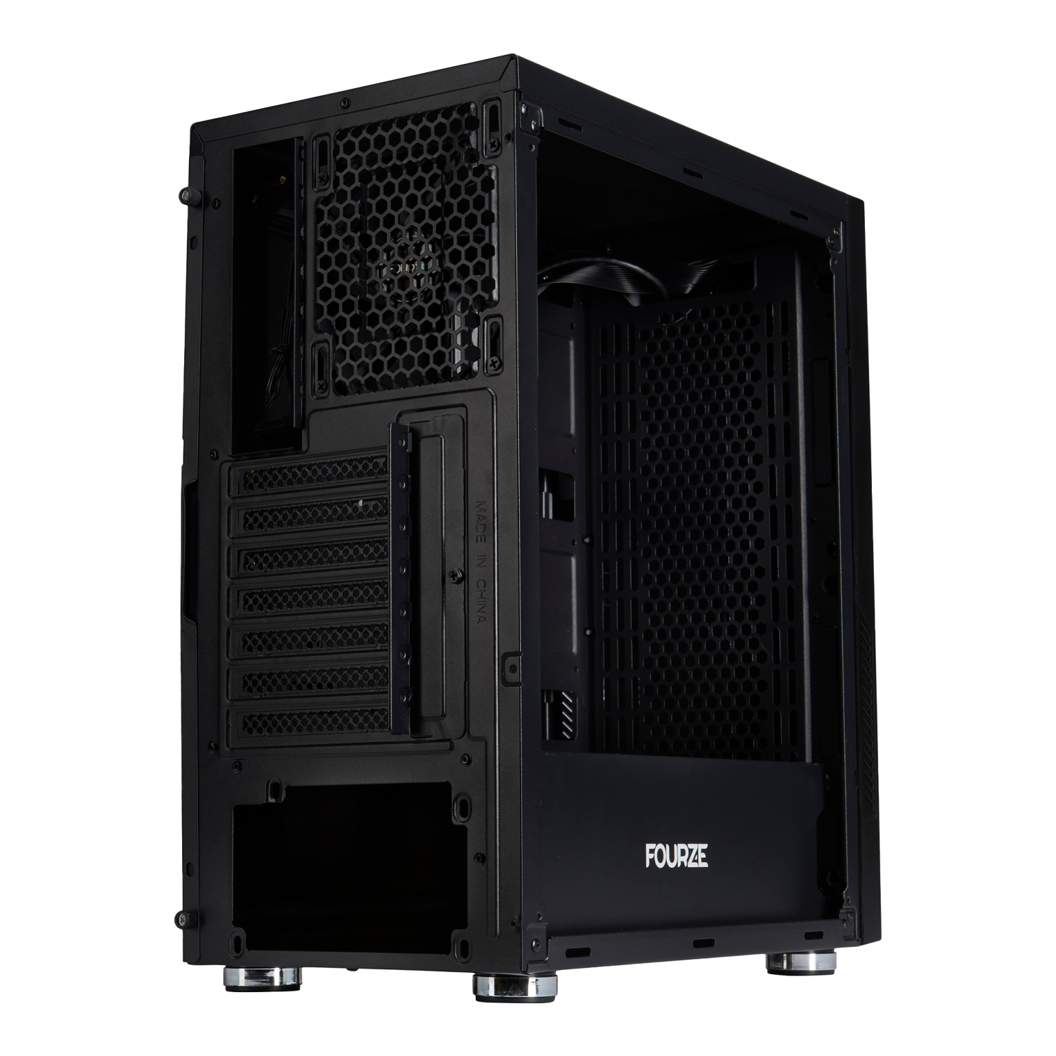 FOURZE T100 - Minimalistisk Silent ATX gaming kabinet